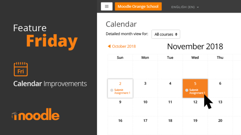Easily manage events and deadlines using Moodle’s calendar feature - Moodle