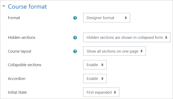 Mix and match your course layout with the Designer plugin - Moodle