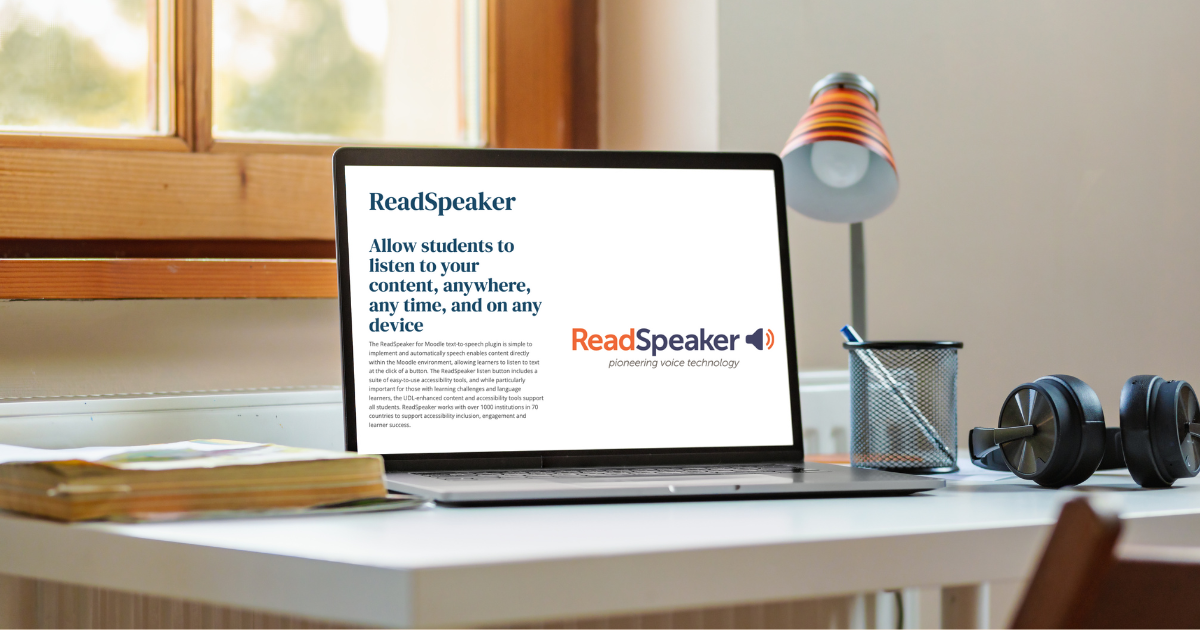 Moodle Certified Integration ReadSpeaker improved accessibility